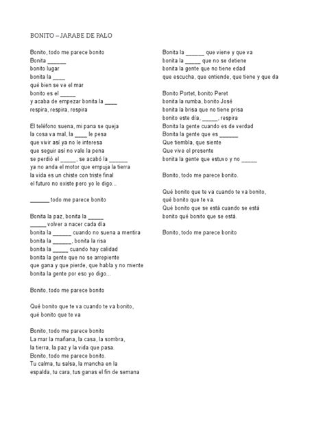 Bonito Jarabe De Palo Pdf Arte