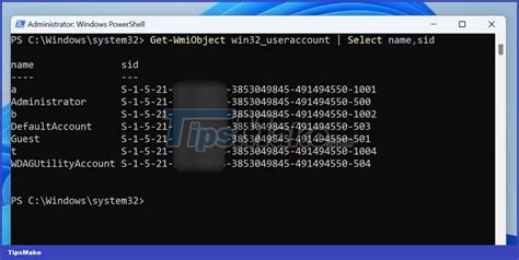 How To Find The SID Security Identifier For A User