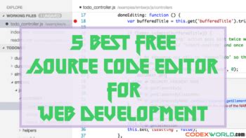 Best Free Text Editor For Web Development CodexWorld