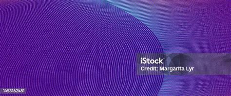 빛나는 파란색 곡선이 있는 진한 보라색 배경 추상 점선 패턴입니다 기술 디자인 랜딩 페이지 배너 웹사이트 바우처 쿠폰 전단지 프레젠테이션을 위한 미래형 빅데이터 개념 모던