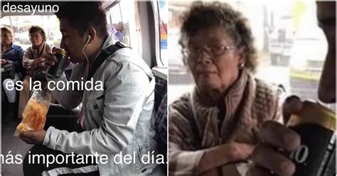 ¿desayuno De Campeones Captan A Hombre Desayunando Cerveza Y Papas En Una Combi Caso Se