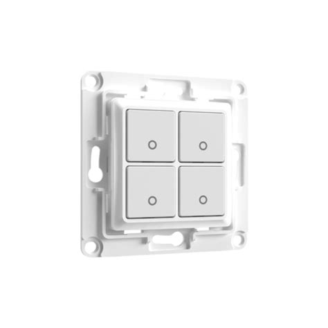 Shelly Wall Switch With 4 Buttons White Shelly Europe