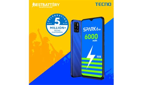 Tecno Launches Gb Variant Of Spark Air Smartphone