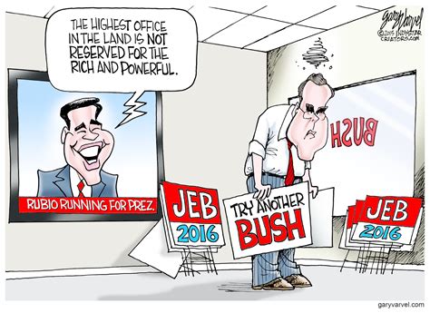 Political Cartoon U S Jeb Bush Marco Rubio The Week