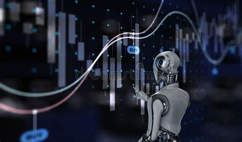 Ai Driven Trading Visualization For Stock Market Predictions 3d Render