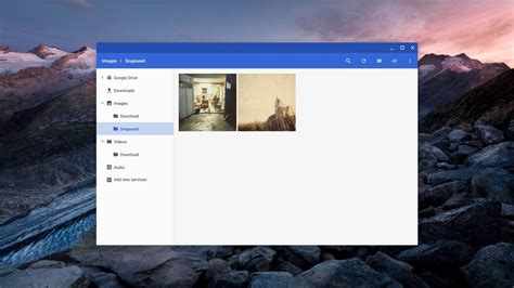 Chrome Os Dev Dateimanager Zeigt Mediendateien Aus Dem Virtuellen