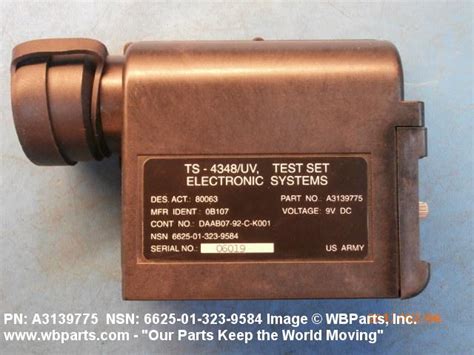 6625 01 323 9584 Electronic Systems Test Set Wbparts
