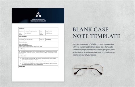 Free Case Note Templates Editable And Printable