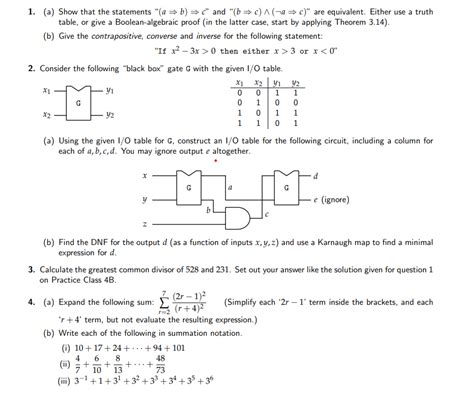 Solved Table Or Give A Boolean Algebraic Proof In The