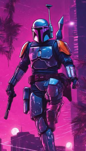 Jango Fett Enters Vaporwars By Whiteshinyhelmet On Deviantart
