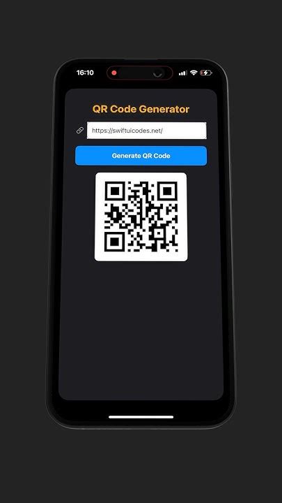 Qr Code Generator With Swiftui Shorts Youtube