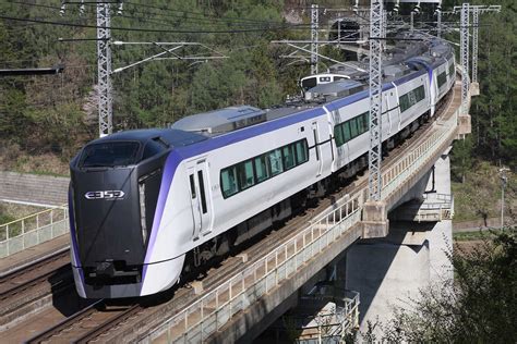 中央東線の新型特急E353系あずさ登場 電車のページ 溝上慎一ホームページ Shinichi Mizokami s Website