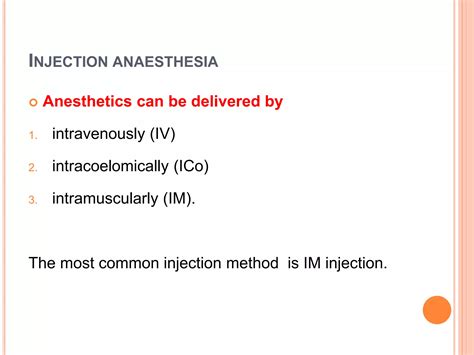 Fish Anaesthetics Pptx