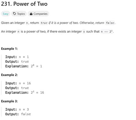 【leetcode】刷题家之231 Power Of Two 326 Power Of Three 342 Power Of Four