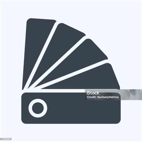 아이콘 색상 카드 페인트 아트 도구 기호에 적합합니다 글리프 스타일 편집 가능한 간단한 디자인 디자인 템플릿 벡터 간단한 그림