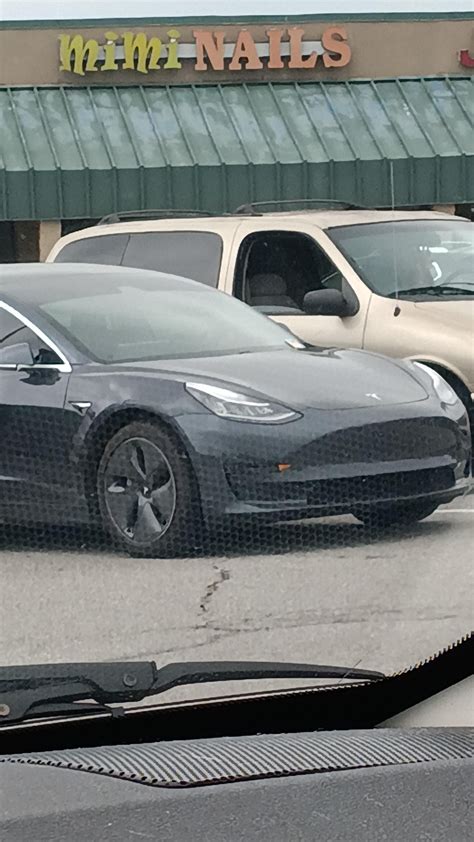 Someone Now Has A Mini Tesla Model 3 To Go With Their Real One My First Time Giving A Hotwheels