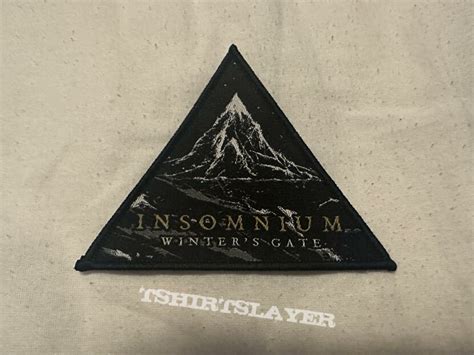 insomnium winter s gate triangle patch tshirtslayer tshirt and