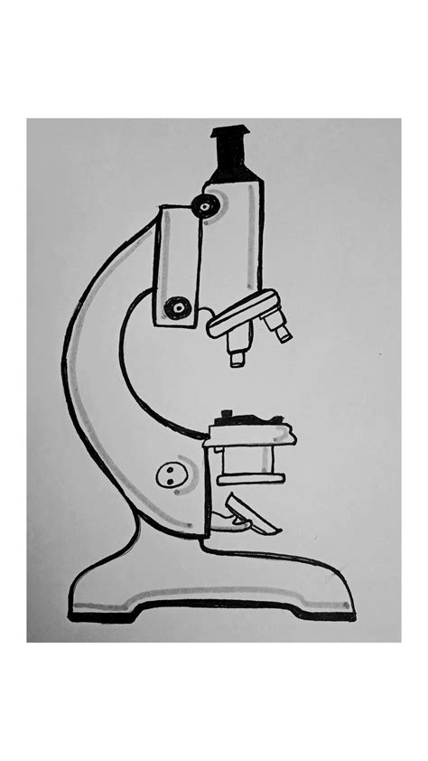 Microscope Solar System Art Easy Drawings Microscope