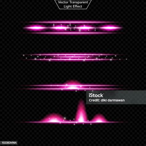 빛나는 조명 효과의 집합입니다 현실적인 렌즈와 반짝 빛입니다 블랙 투명 한 배경에 고립 반짝와 스타 버스트입니다 벡터 일러스트 레이 션 디자인에 대한 스톡 벡터 아트 및