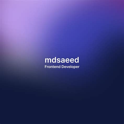 Mohammed Saeed On Linkedin Uiuxdesigner Frontenddeveloper