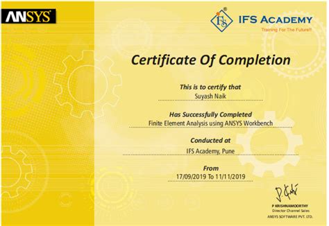 Ansys Authorized Training Courses In Pune Ifs Academy