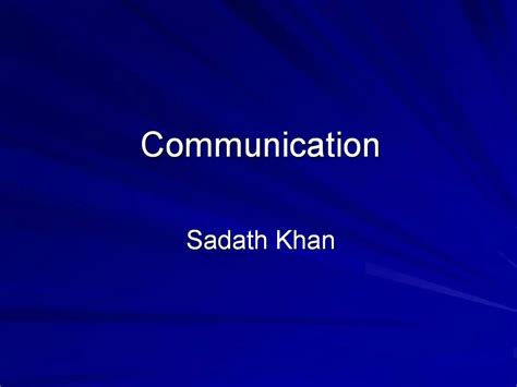 PPT Communication PowerPoint Presentation Free Download ID 1278074