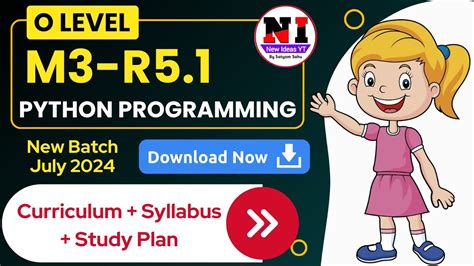O Level Python Study Plan Curriculum Syllabus O Level Python July