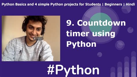 Python For Beginners In Hindi 10 Countdown Timer Using Python With