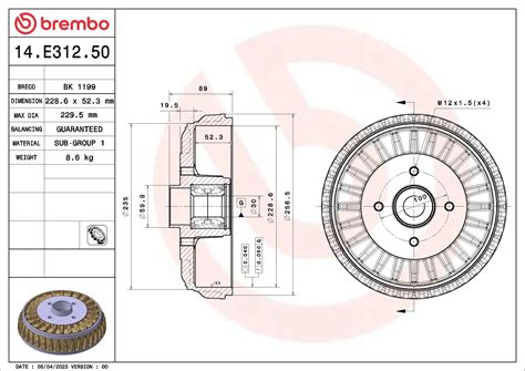 Tambor Brembo 14e31250
