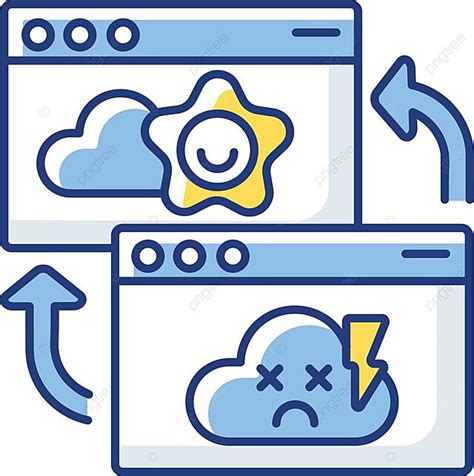 Permanent Redirect Rgb Color Icon Contour Concept Linear Vector Contour Concept Linear Png