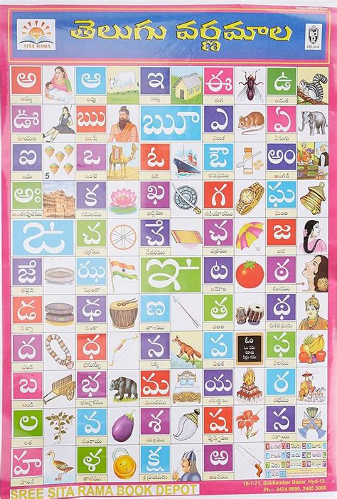 Telugu Alphabet Chart Manufacturer Supplier Exporter In 55 Off