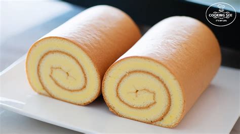 롤케이크 기본 스위스 롤케이크 만들기 젤리 롤 케이크 만들기 기본 롤케이크 만들기 Swiss Roll Cake 홈베이킹 쿠킹씨 Cooking See Youtube