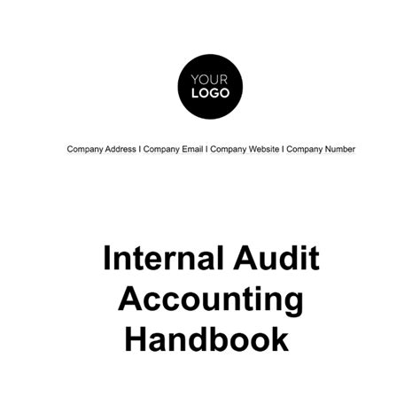 Internal Audit Accounting Handbook Template Edit Online And Download Example