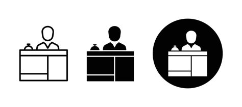 Hotel Front Desk Icon 61862325 Vector Art At Vecteezy