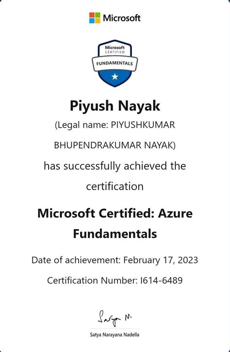 piyush nayak on linkedin i achieve microsoft azure az 900 certification