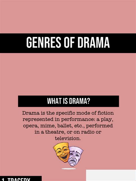 Genres Of Drama Pdf
