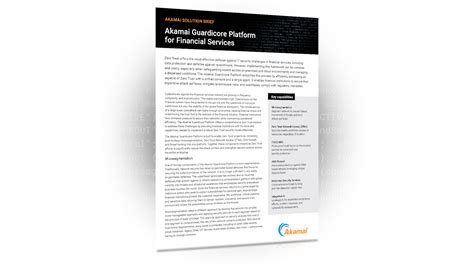 Akamai Guardicore Platform For Financial Services Akamai