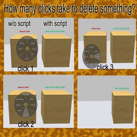 Second Life Marketplace Touch And Delete Script