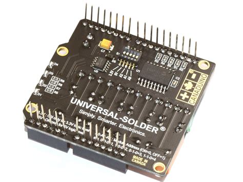 Canaduino 4 Ch I2c Relay Shield Diy Kit For Arduino Stackable Canaduino®