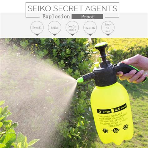 2l 급수 캔 소독 스프레이 병 공기압 분무기 투명