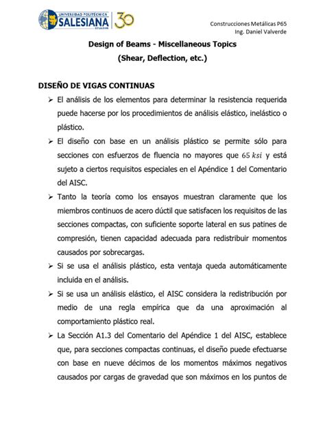 unit 4 4 design of beams—shear deflection 5 pdf viga estructura doblar