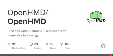GitHub OpenHMD OpenHMD Free And Open Source API And Drivers For Immersive Technology