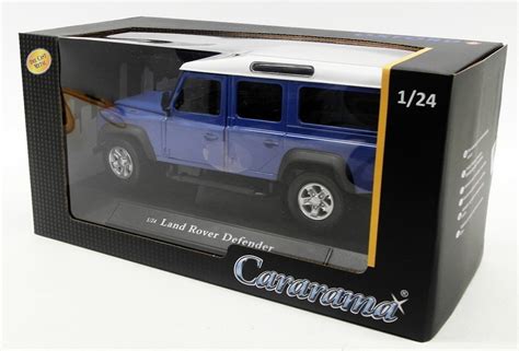 Cararama 1/24 Scale Diecast 125063 - Land Rover Defender - Blue | eBay