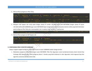 Konfigurasi Site To Site IPSec VPN Tunnel Di Mikrotik Menggunakan GNS3 PDF