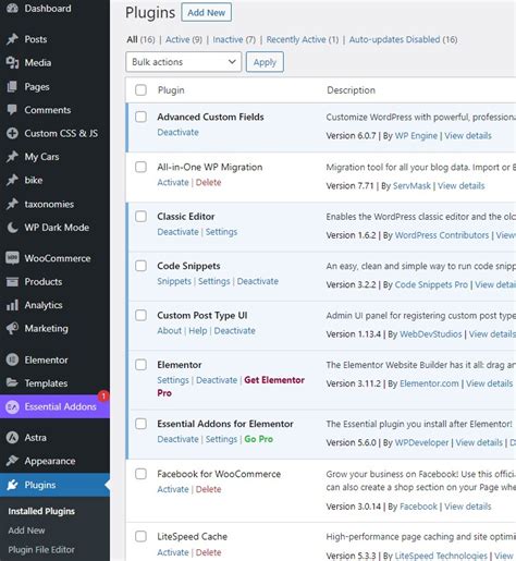 Remove Unused And Unnecessary Plugins