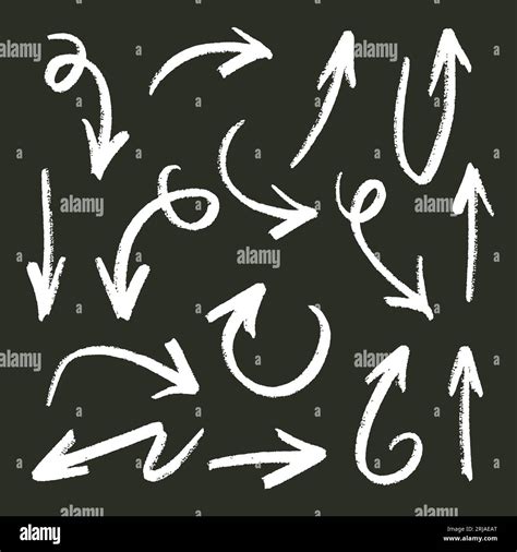 Vector Illustration Of Drawing Arrows And Symbols Stock Vector Image Art Alamy