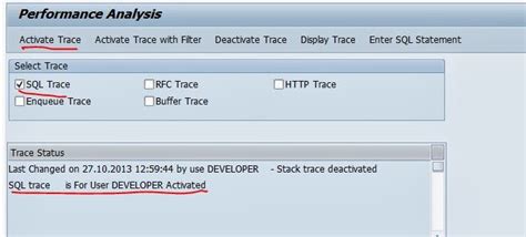 Sql Trace With Use Of Primary Index And Secondary Index Sapcodes