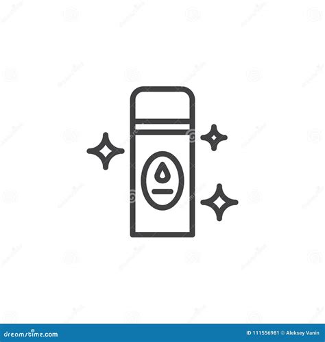 Air Freshener Outline Icon Stock Vector Illustration Of Single 111556981