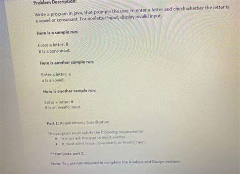 Solved Problem Description Write A Program In Java That