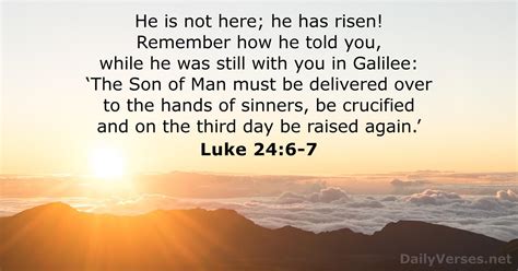 Luke 24 6 7 Bible Verse